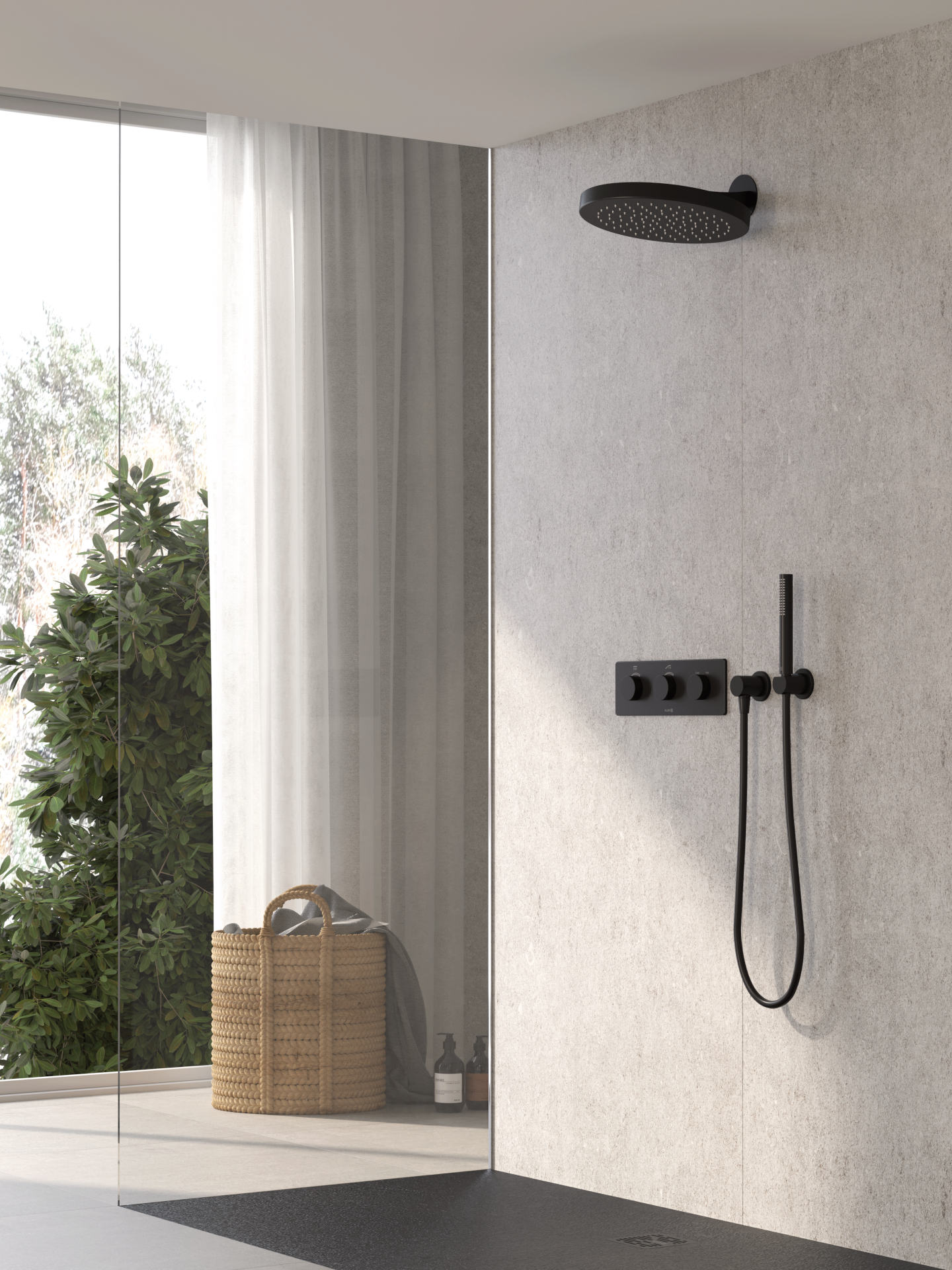 Wohlfühlmomente mit Designfaktor: Deckenbrause KLUDI-ASANA